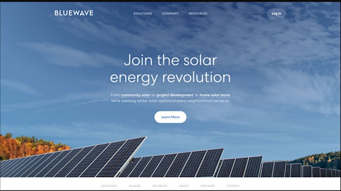 Create a wordpress solar website solar landing page for solar leads ...