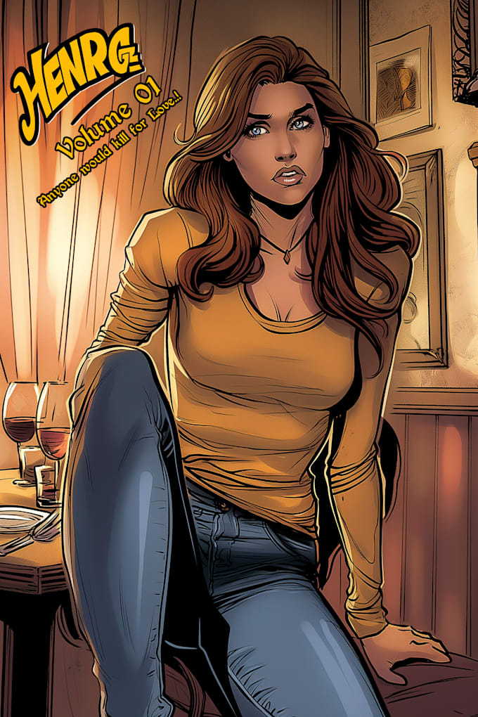 Draw retro realistic comic book pages, film posters and characters by ...