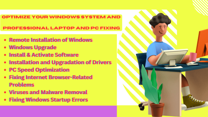 Optimize your windows system and professional laptop and pc fixing ... Optimize your windows system and professional laptop and pc fixing ...