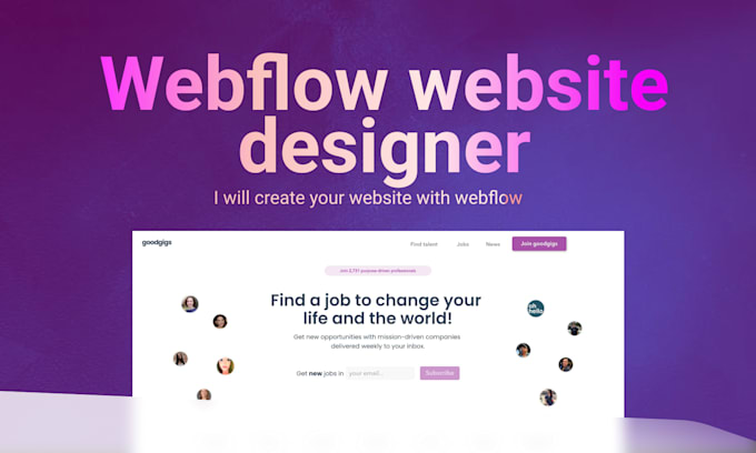 Webflow-website erstellen, figma zu webflow, webflow-design, webflow-animation, webflow
