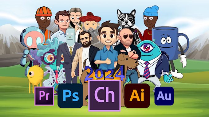 Design and animated characters in adobe character animator and ...