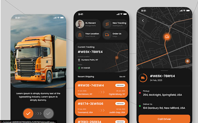 Develop logistic app, truck app, delivery app with expertise by Adrian ...