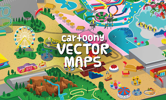 Create high quality cartoony vector maps by Sanyah_design | Fiverr