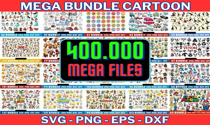 Provide 100gb custom svg cut file bundle design by Adamdesignerr | Fiverr