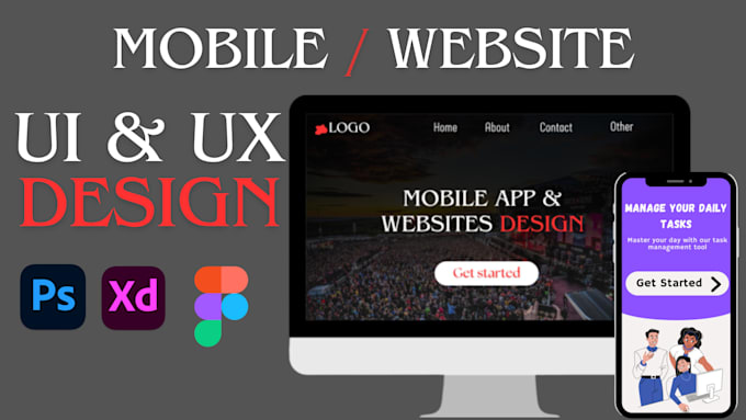 Create a unique ui ux design for website and application by Amal_zaar ...
