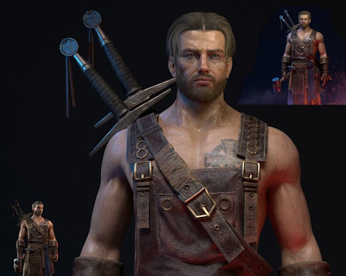 Do 3d realistic character 3d metahuman character rigging 3d modeling ...