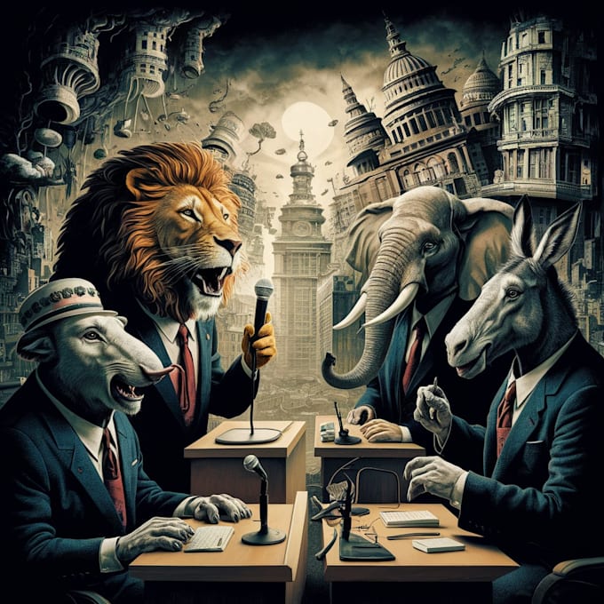 Create a custom surreal illustrations, poster by Vilem_strait | Fiverr