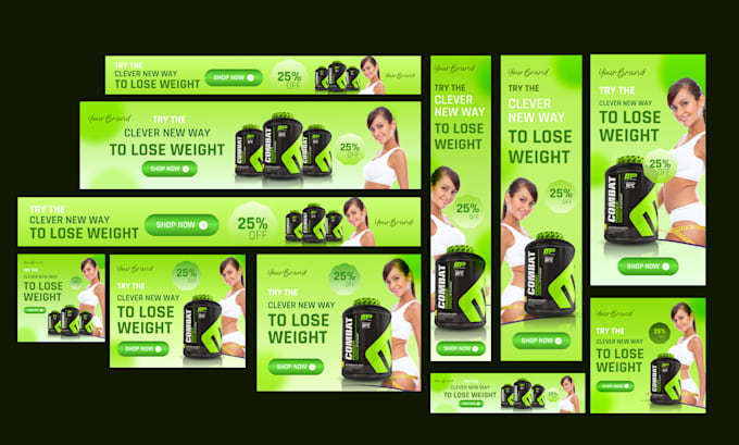 Design google ads banner, adwords, display ads design by Graphicbundle ...