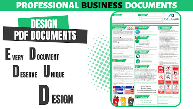 Design professional business pdf documents and forms by The_private ...