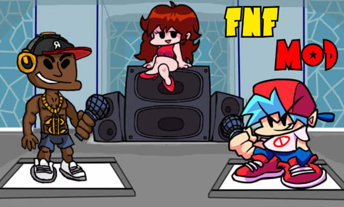 Design fnf character sprite and fnf background animation for fnf mod ...