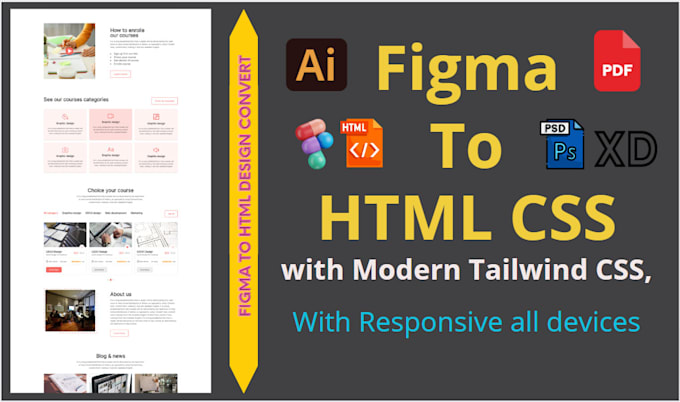Convert Figma To Html With Bootstrap Or Tailwind Css Psd To Html Css By Princemasud987 Fiverr 5331