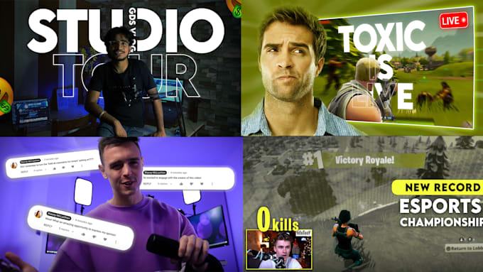 Eyes catch gaming thumbnail by Ilfankhan | Fiverr