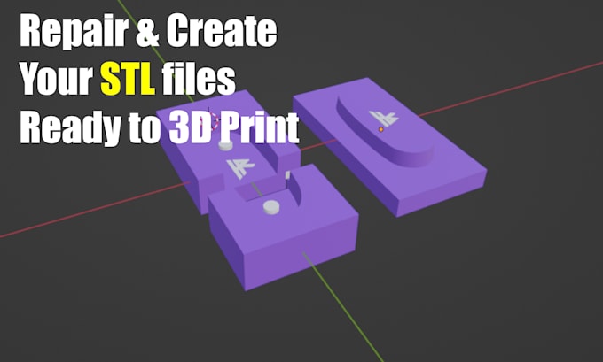 Make simple 3d stl file for your 3d print by Brahmasurya10 | Fiverr