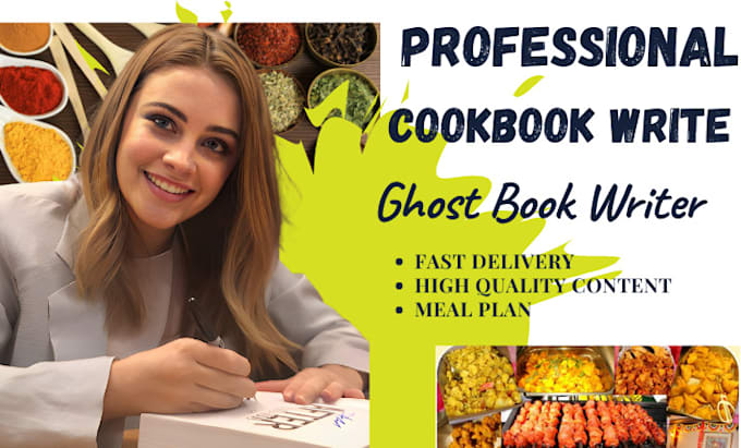 Write recipe cookbook meal plan food recipe as cookbook writer by ...