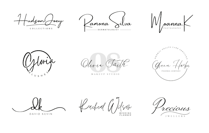 Design scripted, cursive, calligraphy, handwritten signature logo by ...