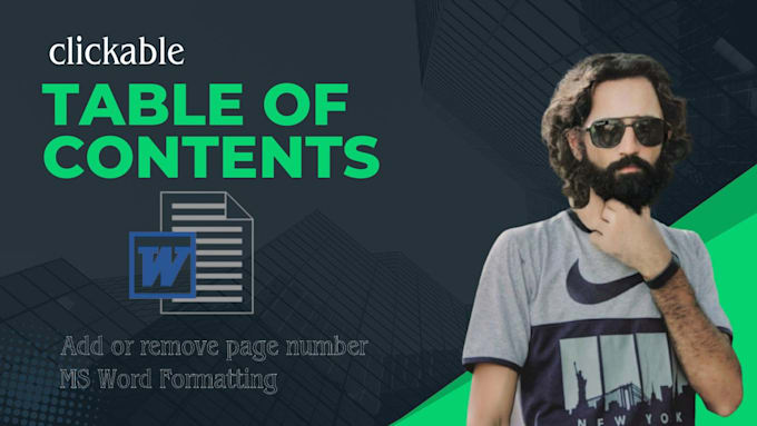 Create Clickable Table Of Contents Page Numbering And Document Formatting By Nbbajwa Fiverr