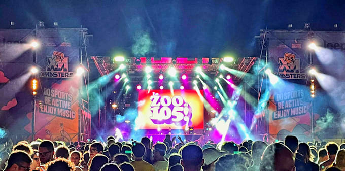 Design a live stage for your festival, dance event, party with lighting ...