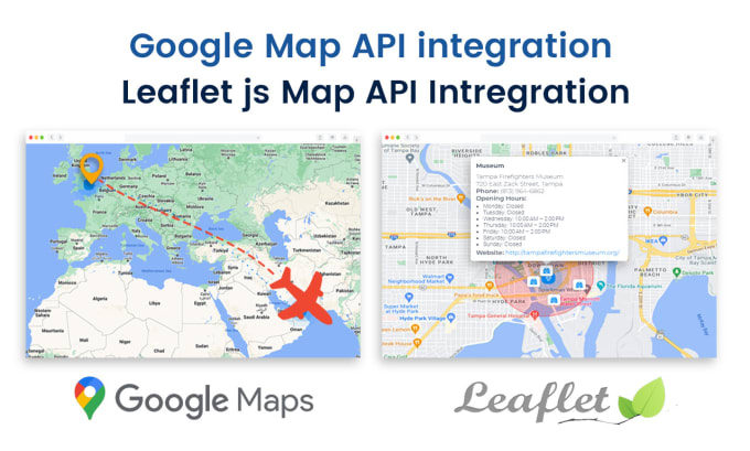 Integrate and fix google map api and leaflet map api by Arifenaziz | Fiverr