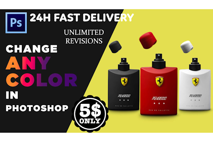 Change color recolor correction matching retouching on product image ...