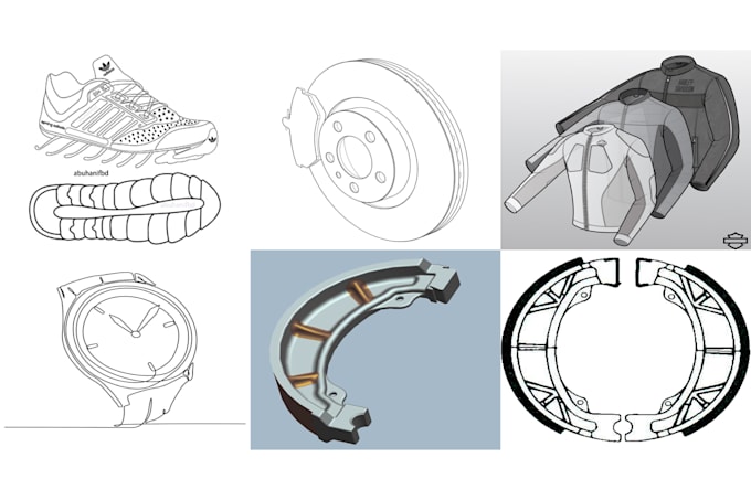 Draw detailed vector line art illustration of any product, food image ...