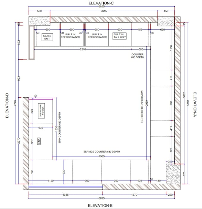 Design detailed modular kitchen by Sayali_n | Fiverr