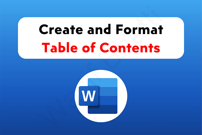 Create and format clickable table of contents in microsoft ms word document by Wasifbhatti | Fiverr