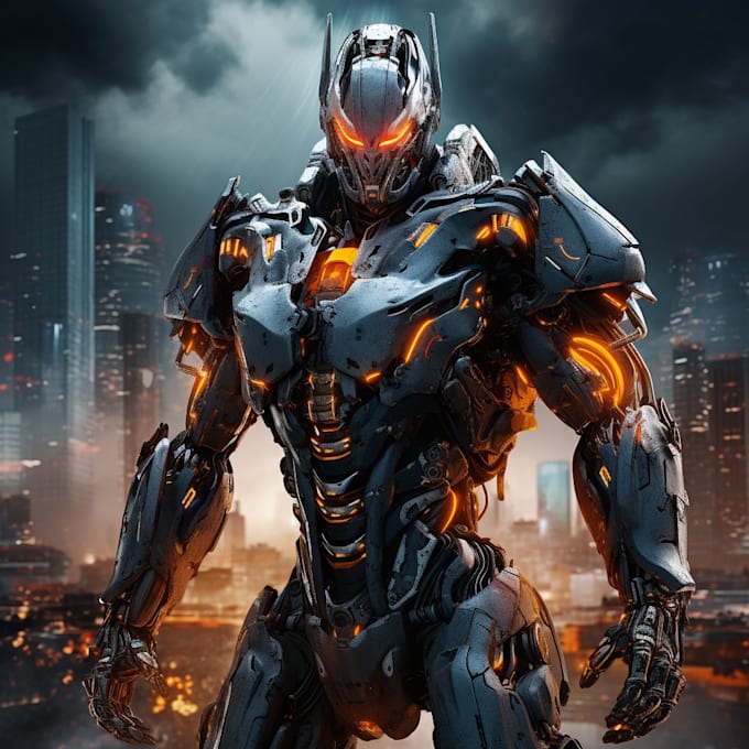 Design custom robot, mecha and cyborg character by Smapnerdg | Fiverr