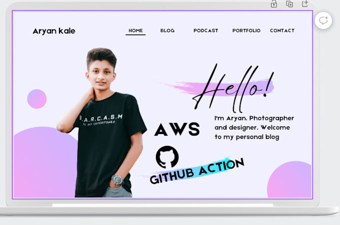 Deplop devops portfolio website using github actions on aws by Aryankale14 | Fiverr