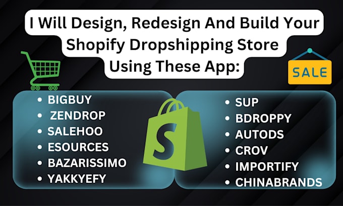 Build a responsive shopify dropshipping store bigbuy blanka supliful zendrop by Davidjons670 ...