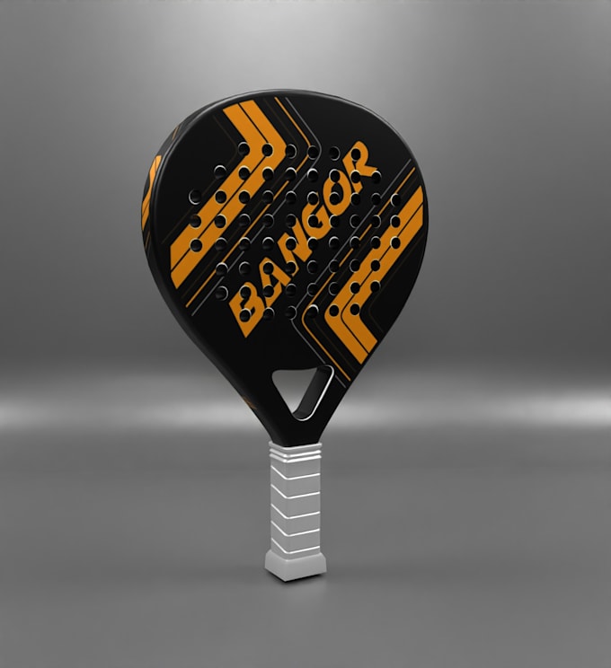 Make 3d padel racket designs for your brand by Nomans0hail | Fiverr