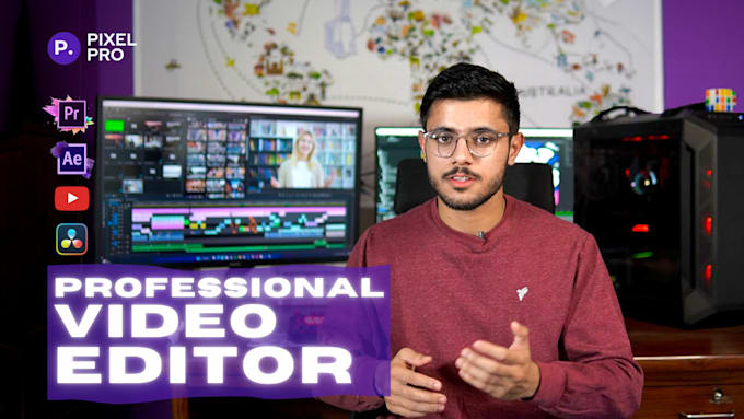 Do professional video editing for your youtube and business by Pixelpro_2 | Fiverr