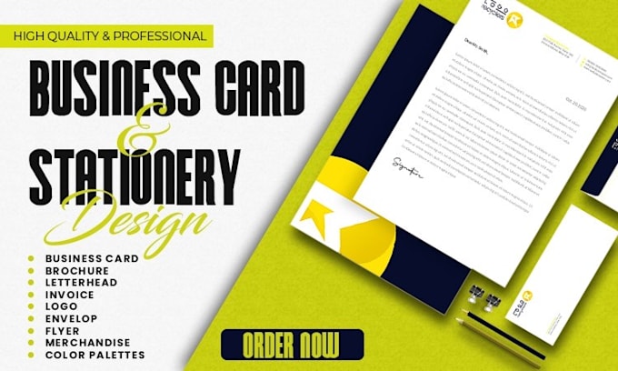 Create a top notch premium brand identity kit stationery business card ...