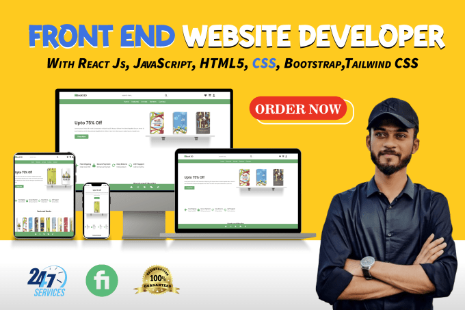 Do front end website development in react js and javascript by Bappy404 ... Do front end website development in react js and javascript by Bappy404 ...