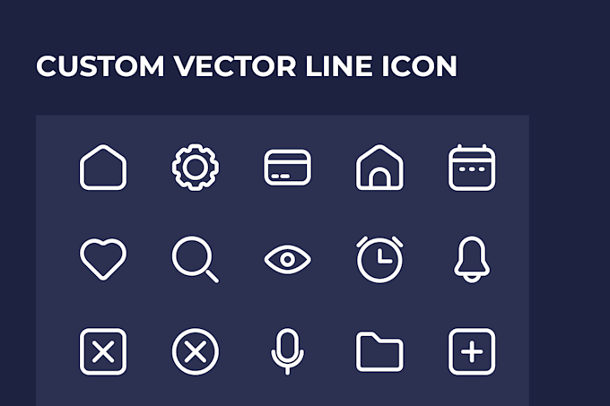 Design custom vector line icon by Frans_kurnia | Fiverr