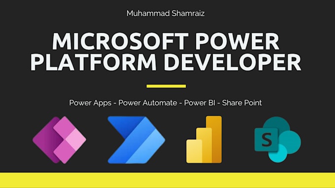 Develop powerapps and power automate flows for your business by Shamraiz_webdev | Fiverr