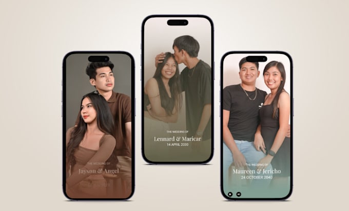 Design and create a stunning wedding website invitation by Maricarmarfa ...