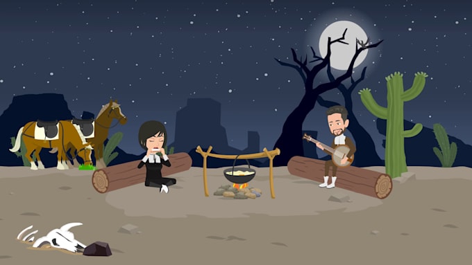 Create 2d animation story or cartoon storytelling animation video by ...