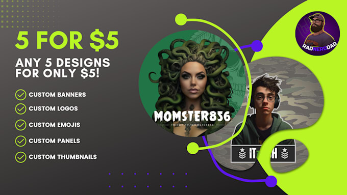 Design eye catching and completely customized stream graphics packages ...