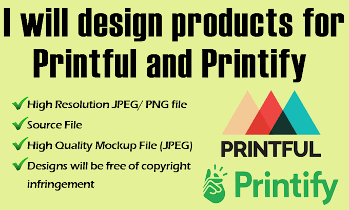 Design for printful and printify product by Arnob_pal | Fiverr