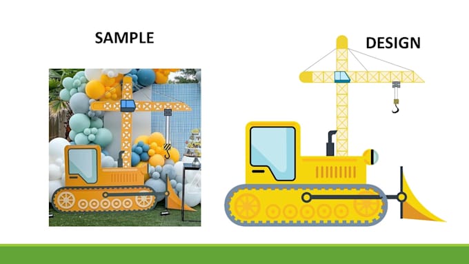 Trace, draw vector designs for birthday decor props by Lijomendez | Fiverr