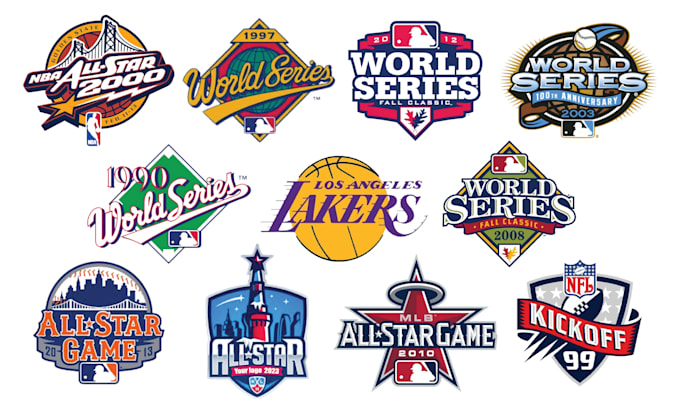 Design nba mlb nfl baseball parody world series all star logo for you ...