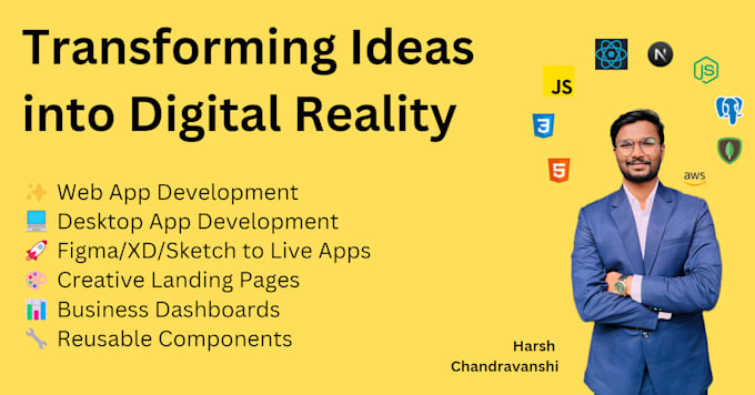 Create custom web applications by Harshchandravan | Fiverr