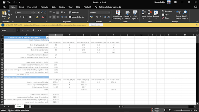Do quantity takeoff and estimation costing by Sureshankiya | Fiverr