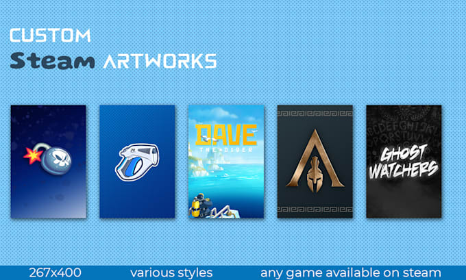 Create a custom steam artwork for any game you wish by Filip711s | Fiverr