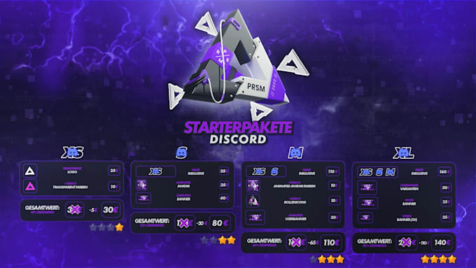 Create designs for your discord by Bydropz | Fiverr