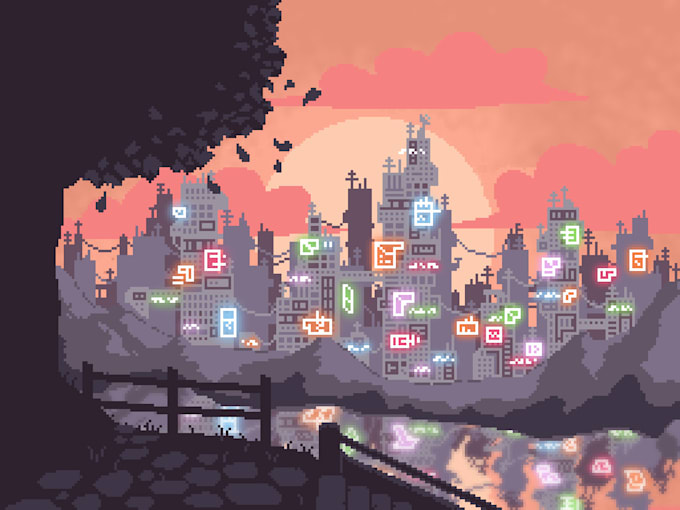 Create animated pixel art backgrounds and environments by Ashe_ian | Fiverr