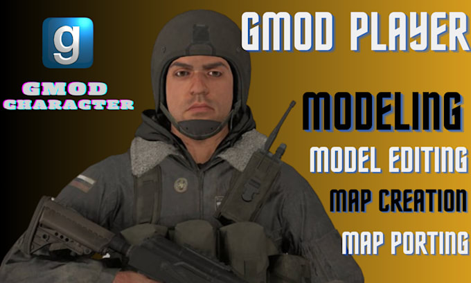 Make a function 3d model for game, playermodel, gmod character