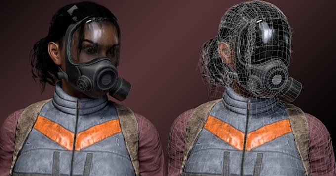 Create 3d Game Character Model Unreal Engine Character 3d Realistic Modeling By Mohbestworld