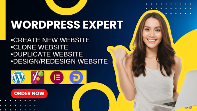 Redesign, rebuild, clone, edit, fix css issue or revamp wordpress ...