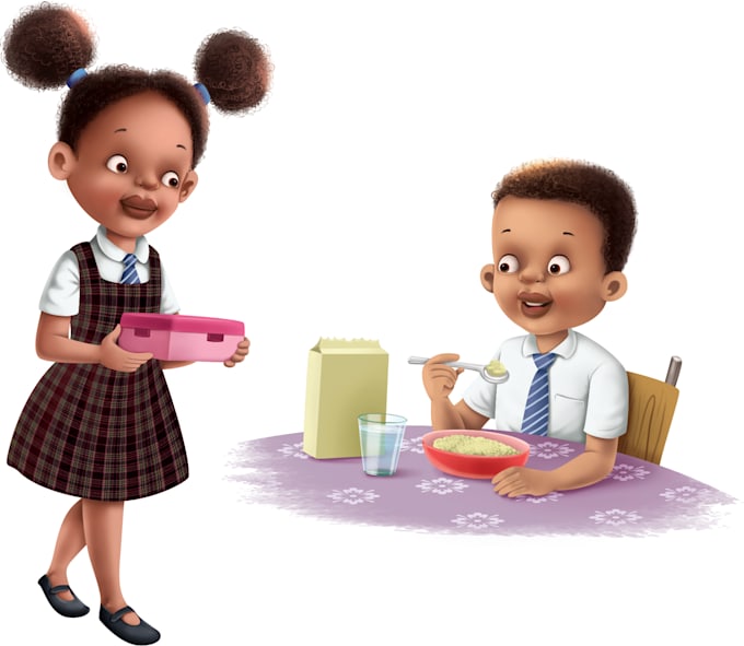 Create african american illustration kids book by Saleemgrat | Fiverr